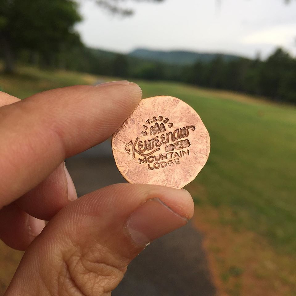 KML hand-stamped copper golf ball markers, local artisan William ...