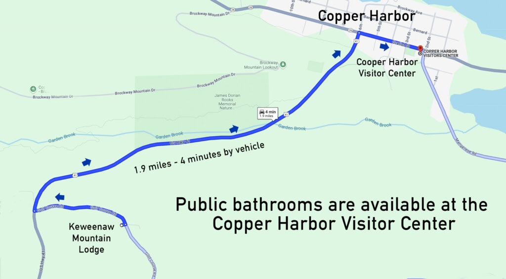 Map to Copper Harbor Visitor Center – Public Bathrooms 20240912 ...